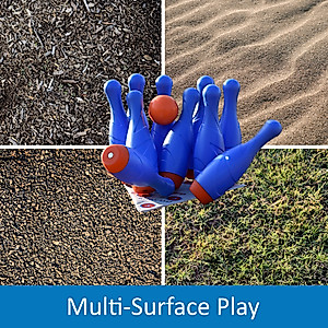 GAMELIFE SPORTS MagnaRack Bowling, Includes 10 Magnetic Bowling Pins, 2 Balls, Bowling Mat, Carry Bag, Great Toy Gift, Early Education, Indoor & Outdoor Games, Toddler, Child, Boys & Girls 6 and up