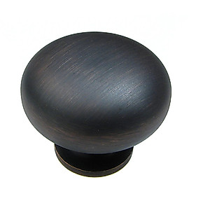 Richelieu Hardware BP492338BORB Gatineau Collection 1 1/2-inch (38 mm) Brushed Oil-Rubbed Bronze Traditional Cabinet and Drawer Knob for Kitchen, Bathroom, and Furniture