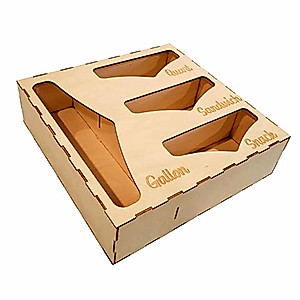 UNIQUE ORGANIZERS Ziplock Bag Storage Organizer for Kitchen Drawer and Wall Mount, Wooden Zip Lock Food Baggie Holder and Dispenser for Ziploc - ASSEMBLED