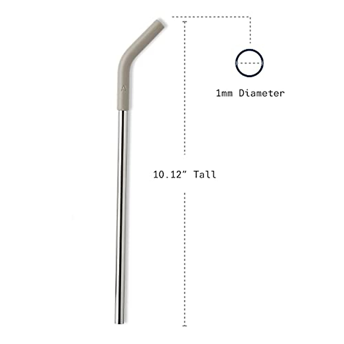 Avana Metal Reusable Straws with Case and Silicone Tips for Water Bottles and Tumblers, Deep Ocean/Grey/Black, (3-Pack)