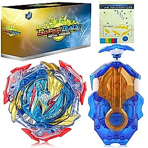 Bey Battling Top Blade Battle Set, B-193 Booster Ultimate Valkyrie Spinning Top Starter Set with Launchers, Toy Gift for Boys Kids Ages 6+