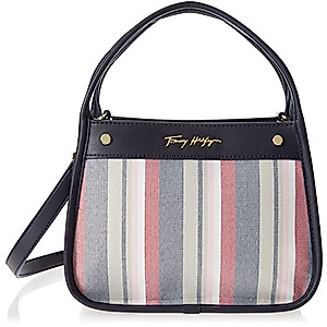 Tommy Hilfiger Quinn Crossbody Bag, Navy/RED Multi