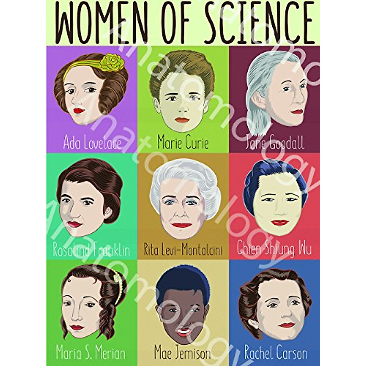 Anatomology 9 Women of Science Tote Bag