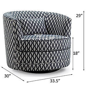 Rosevera Swivel Accent Chairs for Living Room Furniture Swivel Chairs for Bedroom Swivel Barrel Chair Small Swivel Accent Chair Modern Swivel Chair Accent Chairs for Apartment, Studio