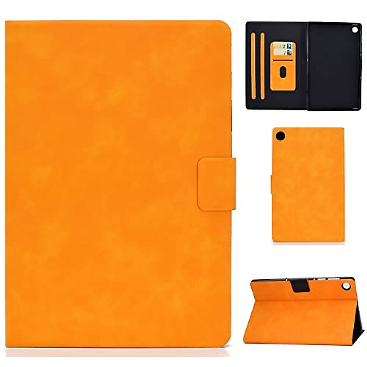 Tablet PC Case Leather Case Compatible with Samsung Galaxy Tab A8 10.5 inch 2021 (SM-X200/X205) Tablet Case, Folio Cover Multi-Angle Viewing w Card Slot Smart Cover Auto Sleep/Wake Protective Case Tab