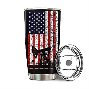 Oilfield Flag Us Red Oilfield Stainless Steel Tumbler 20oz & 30oz Travel Mug