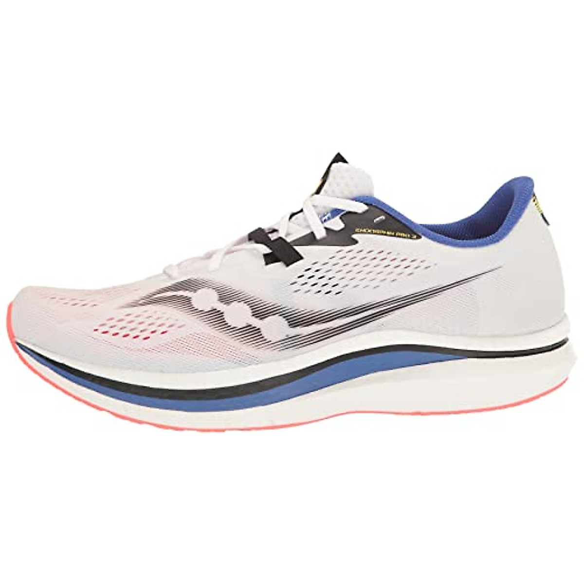 Saucony Men's Endorphin Pro 2 Sneaker, White/Black/Vizi, 11