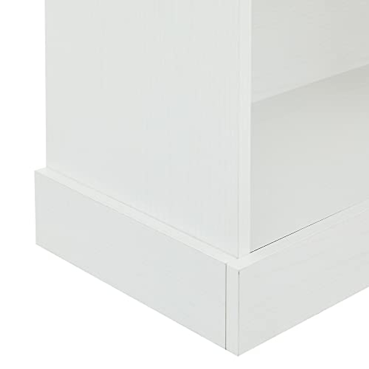 UpperHse Living W52 × H48 Barrister Lane Bookcase with 10 Storage Cubbies, Free Standing Bookshelf Library Standard Bookcase for Home Office Living Room Bedroom, Solid White