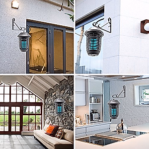 KPS Electric Bug Zappers, New Upgrade with Free Hanger 40W Outdoor Pest Control Lantern for Mosquitoes, Flies, Gnats, Pests & Other Insects, 1 Acre Coverage (2 Pack)