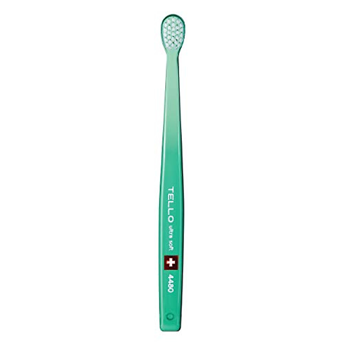 TELLO 4480 Adult or Child Ultra Soft Swiss Toothbrush with Smaller Head for Gentle Cleaning with Ergonomic Handle, 1 Count