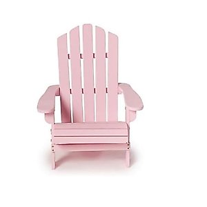 Generic Pink Small Mini Adirondack Chair 20 L 23 W Painted Solid Wood
