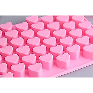 Cy3Lf Silicone Mini Heart Shape Ice Cube Candy Chocolate Mold (Pack of 2)