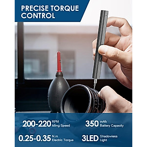 Vastar Electric Screwdriver, 152 in 1 Cordless Mini Precision Screwdriver Set with 119 Magnetic Precision Bits, Rechargeable Portable Repair Tool Kit with LED Lights for Electronics Phones