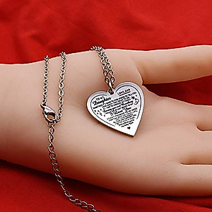 VIMIEW Father to Daughter Necklace Inspirational Mother's Day Gifts Love from Dad Heart necklace - Some times it's hard to find words to tell you how much you mean to me.