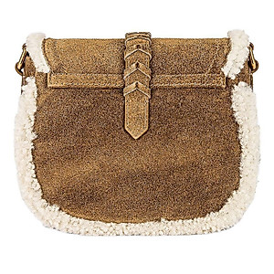 Golden Goose Rodeo Bag Small Merino And Suede Body Womens Bag - Brown