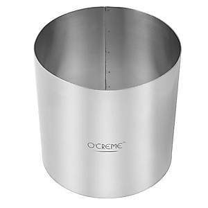 O'Creme Heavy Duty Aluminum Cake Ring 6 Inch Diameter x 6 Inch High