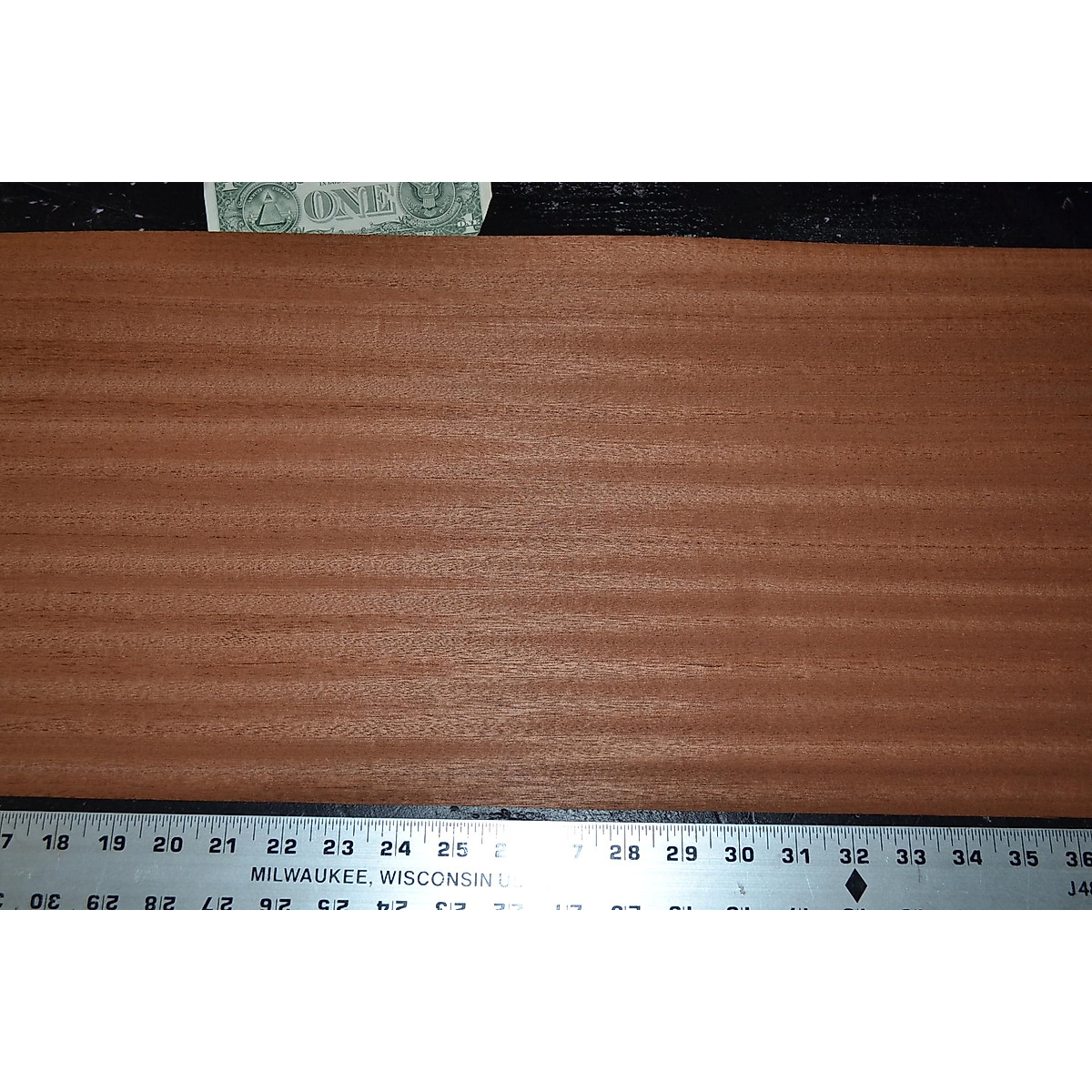 Sapele Raw Wood Veneer Sheet 11.5 x 46 inches 1/42nd