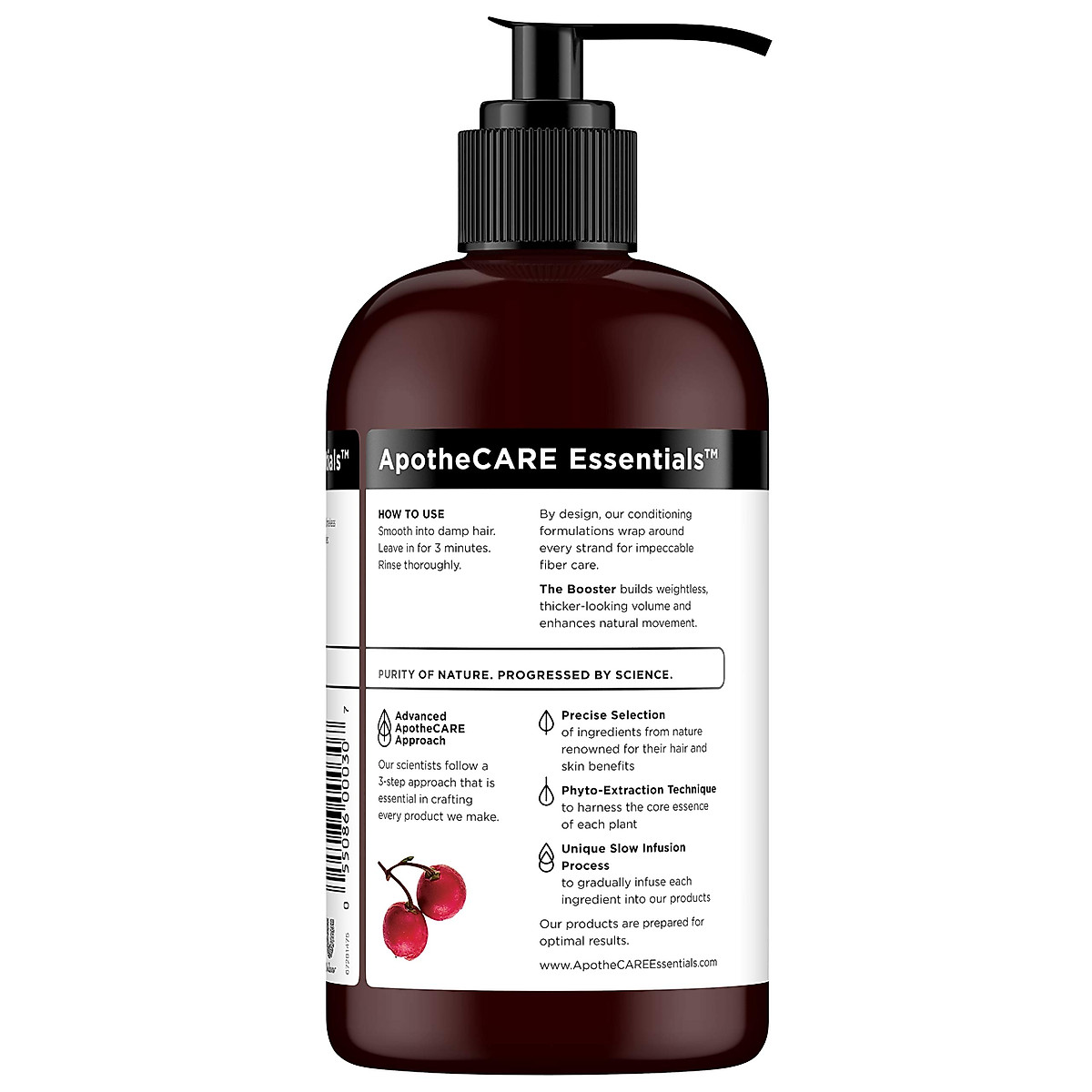 ApotheCARE Essentials The Booster Conditioner Rosehip Oil, Geranium, Aloe Vera 12 oz