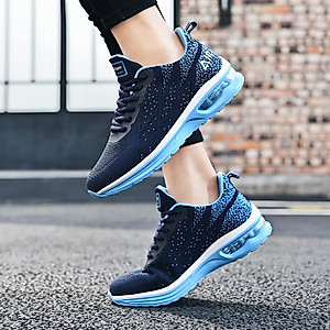 Autper Women Air Running Tennis Shoes Fashion Sneakers for Women Athletic Walking Gym Shoes, Size 8.5 /Blue