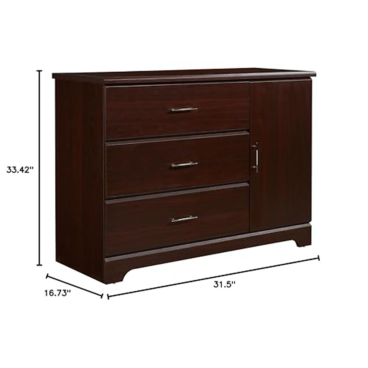 Storkcraft Brookside 3 Drawer Combo Dresser (Espresso) – Baby and Kids Bedroom Organizer, Nursery Chest, Storage Dresser With Drawers, Universal Design