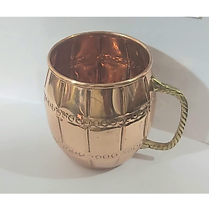 PARIJAT HANDICRAFT Copper Moscow Mule Mugs With capacity- 16 oz