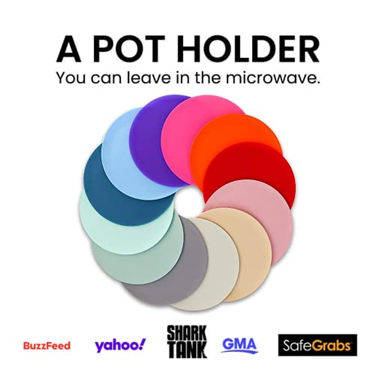 Safe Grabs 2 Color Bundle: Original Multi-Purpose Silicone Microwave Mat | As Seen on Shark Tank, GMA & The View (BPA Free, Heat Resistant, Dishwasher Safe), Blue & Mist