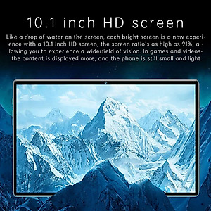 GLOGLOW 10.1 Inch Tablet, 8GB 256GB 4G Network Tablet PC 100-240V 5G WiFi 8 Core CPU for Learning (US Plug)