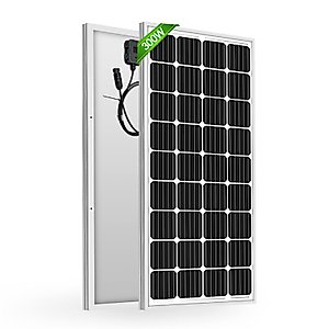 ECO-Baeerss 300 Watt Solar Panel,12/24 Volt High Efficiency Monocrystalline Solar Panel for RV Marine Rooftop Farm Battery and Other Off Grid Applications