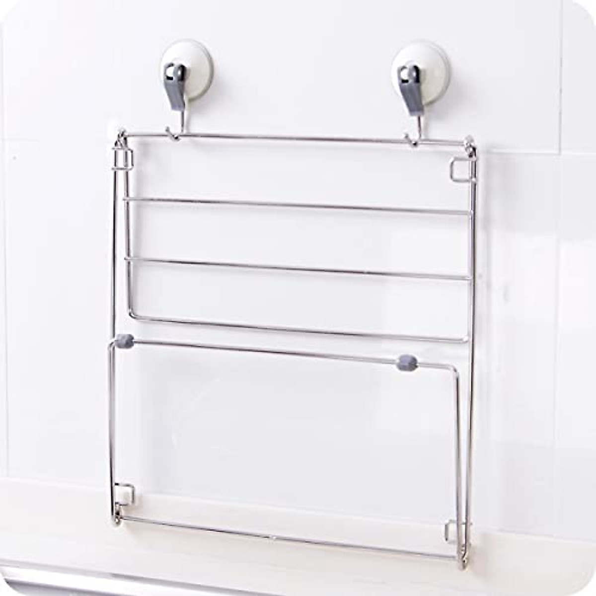 Alipis Folding Drying Rack Dish Kitchen Cleaning Folding Clothes Bathroom Rack Towel Holder Socks Accessories for Laundry Storage Steel Stainless Drying Foldable Racks Cloth
