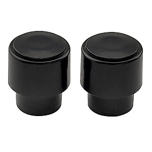 Musiclily Pro Inch Size Guitar Telecaster Barrel Switch Tips 3-Way Pickup Selector Switch Knobs for USA Fender Tele Style, Black (Set of 2)