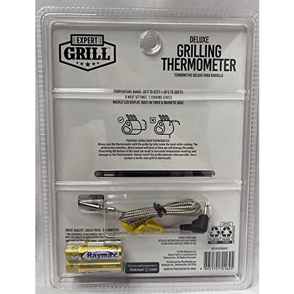 Expert Grill Deluxe Grilling Thermometer