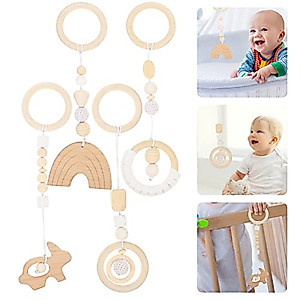 NUOBESTY 4Pcs Newborn Fitness Hanging Toys Infant Fitness Rack Pendants Baby Photo Props