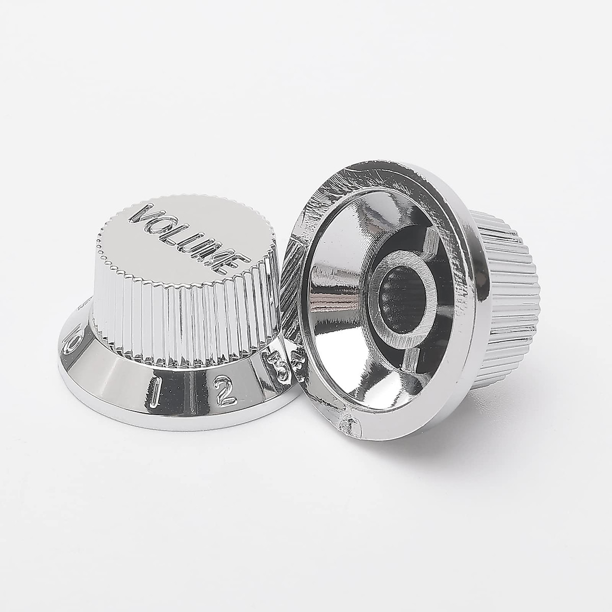 3PCS Knob Guitar Volume Tone Control Knob Chrome with Toggle Switch Tip Knob Cap