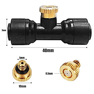 KUWAN 15 Packs Brass Misting Nozzles for Garden Outdoor Patio Home (1)