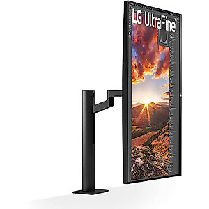 LG Newest 32" Class Ultrafine UHD IPS Monitor with ErgoStand | 4K IPS Display with HDR 10 Compatibility | USB Type-C Connectivity | W/HDMI & USB Type-C Cables (Black)
