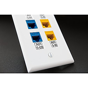 DYMO Laminated Wire Cable Wrap for DYMO XTL Label Makers, Black on White, 13/16", 1 Roll (1868706)