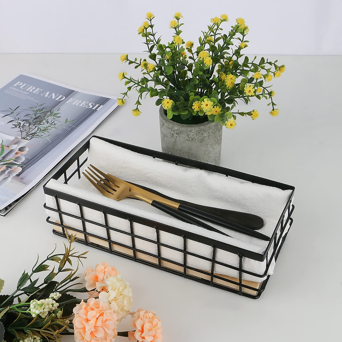 Small Fake Plants Artificial Plants Indoor, 3 Potted Artificial Plants Flowers for Home Decor Indoor, Fake Plants Bedroom Aesthetic, Fake Plants for Living Room, Bathroom, Shelf, Coffee Table