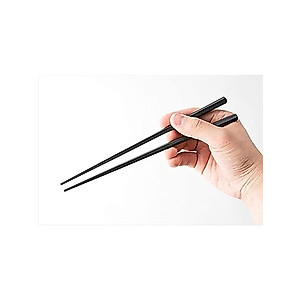 Asahikoyo Hex Chopsticks, Heat Resistant, Commercial Use, Black, Approx. 9.0 inches (22.8 cm), Non-Slip, Easy to Grip, Dishwasher Safe, Dryer Safe, Made in Japan, 50 Pairs