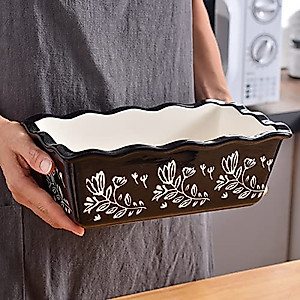 Wisenvoy Loaf Pan Bread Pan Ceramic Loaf Pans for Baking Bread Porcelain Bread Loaf Pan Nonstick Bread Pans for Baking