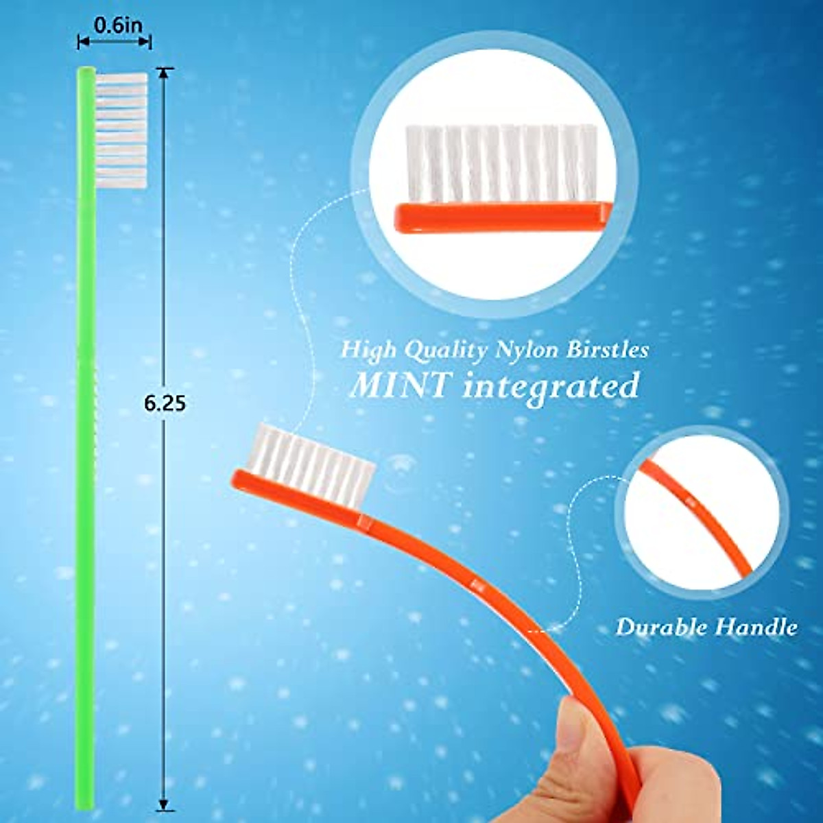 Prepasted Toothbrush Individually Wrapped - Travel Ready Bulk