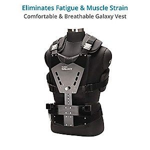 Flycam Galaxy Arm & Vest w Redking Video Camera Stabilizer System. Payload up to 7kg/15.4lb. (FLCM-GLXY-RK)