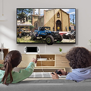 RuntoGOL TV Docking Station for Switch,Portable Switch OLED Charger Stand Support 4K HDMI Output, Replacement for Official Nintendo Switch Base,Switch Dock with HDMI and 3 USB Ports