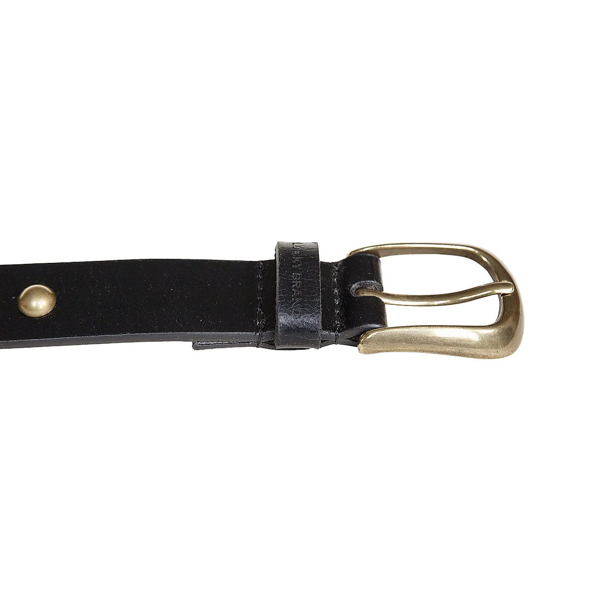 Lucky Brand Women Leather Bold Fashion Statement Belts, Domed Studded-Black, S (26-27")