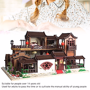 DIY Miniature Furniture Kit, Wooden Handmade Mini Ancient Town Model Building Home Craft Collection Kit, Christmas Birthday Teenagers Boys Girls Adults