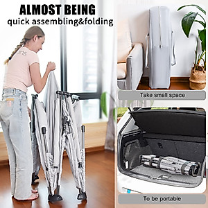 Baby Playpen Foldable, Heyo.Ja Large Play Yard, Playpen for Babies and Toddlers, Play Pens for Babies and Toddlers with Gate, Indoor & Outdoor Portable Play Pen (47"×63")