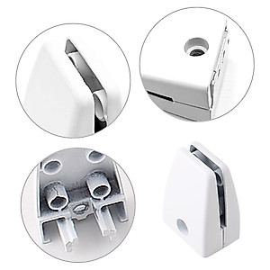 LELEVTXP 4 Pcs Desk Divider Clamps Adjustable Screen Partition Clips Practical Desktop Privacy Panel Clips for Offices Classroom Desktop