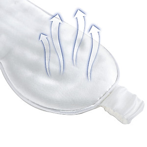 Silk Sleep Mask Light Blocking Luxury 100% Mulberry 19mm Silk Eye Mask Eye Cover Blindfold Ultra Soft Light & Comfy Anti Aging Skin Care with Travel Bag Gift Package