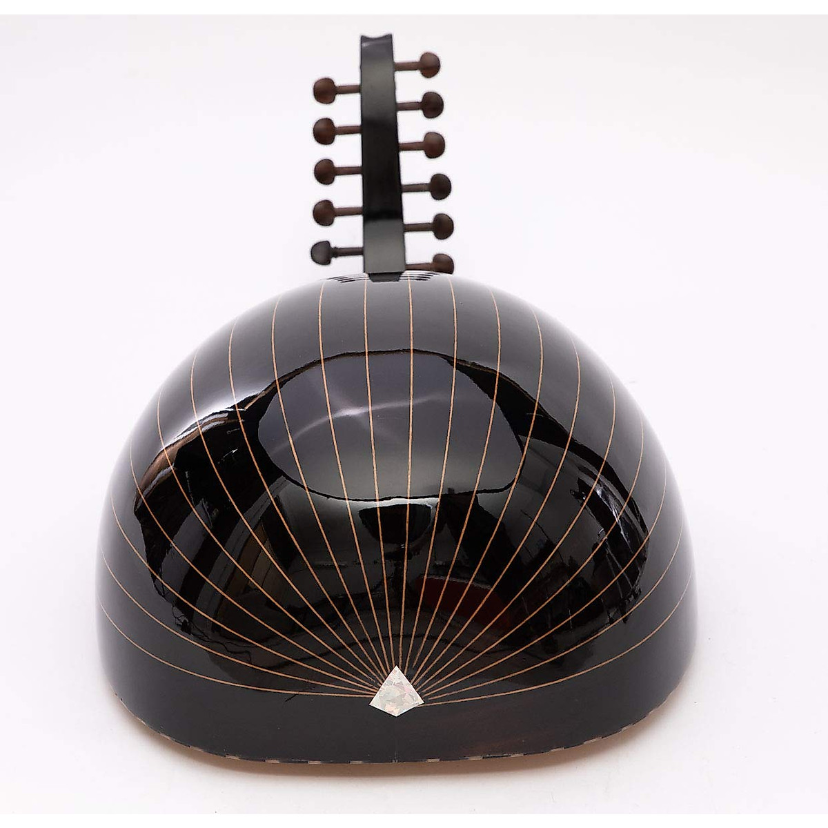 Egyptian Oud Classic Black Stringed Instrument Aoud Ud with Soft Case and Picks