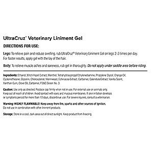 UltraCruz - sc-516110 Veterinary Liniment Gel for Horses, 12 oz