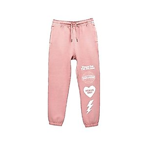 Slutty Vegan Worldwide Slut Sweatpants, Lightweight Unisex Joggers with Pocket, Fleece Sweatpants High Waisted Joggers Pants, (US, Alpha, Medium, Regular, Regular) Black